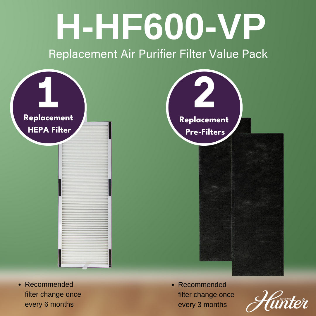 H-HF600-VP Replacement Air Purifier Filter Pack | Hunter Pure Air