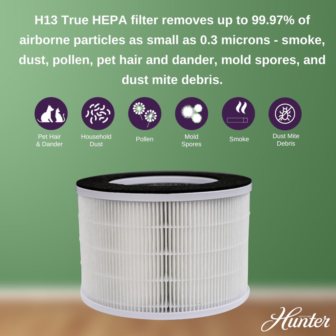 Hunter True HEPA Replacement Filter for HPH625 White