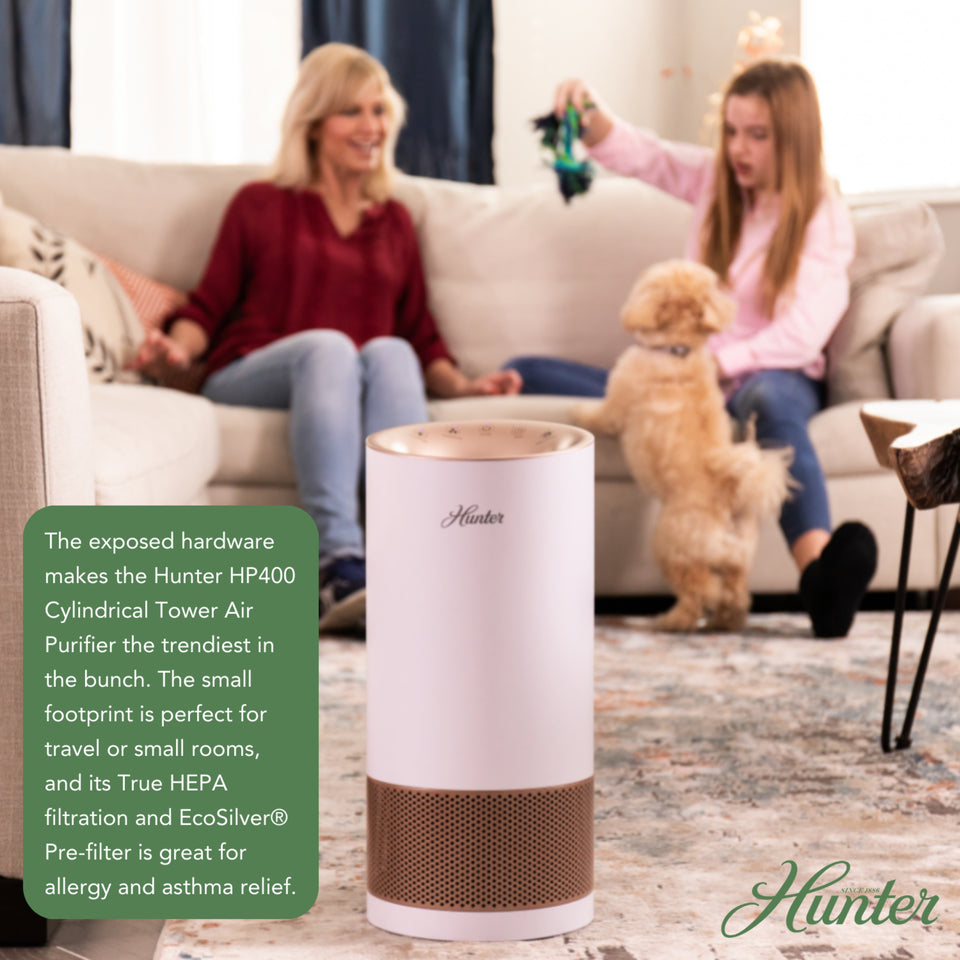 Hunter HP400 True HEPA Round Tower Air Purifier