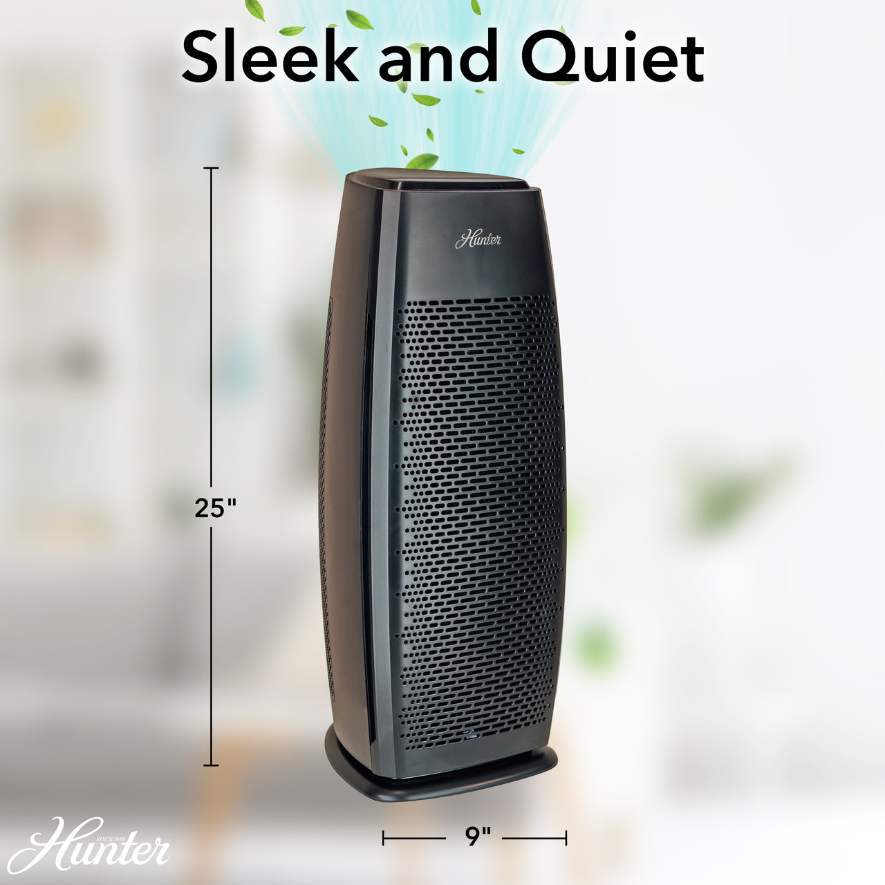 Hunter HP600 True HEPA Medium Room Tall Tower Air Purifier