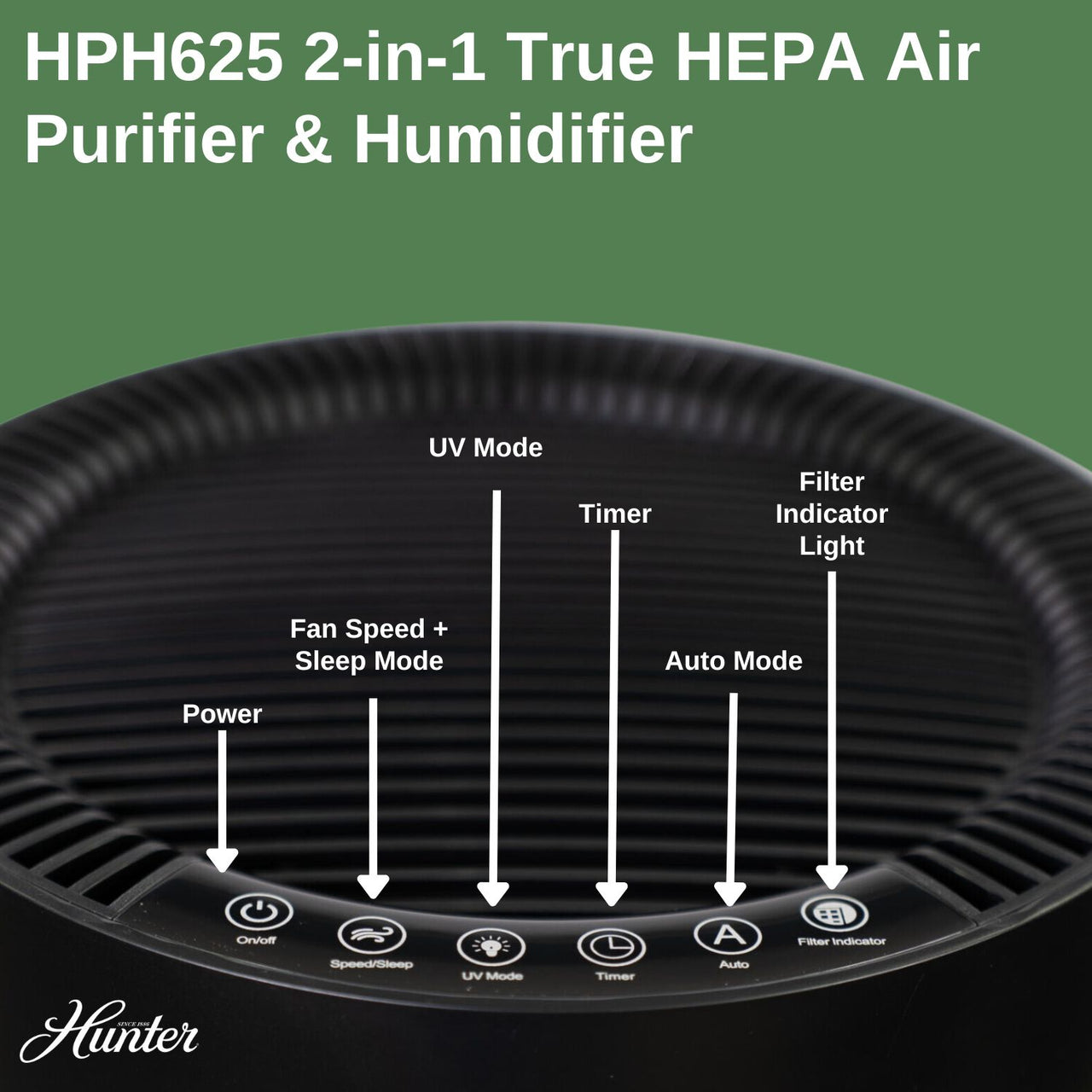 HPH625 2-in-1 True HEPA Air Purifier & Humidifier